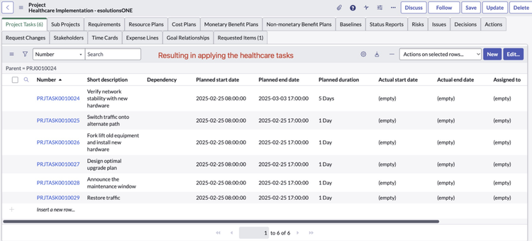 How to Automate Project Templating in ServiceNow — esolutionsONE
