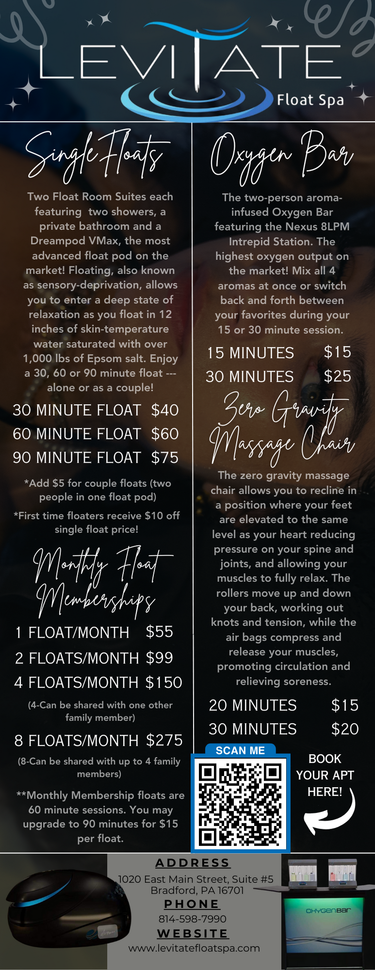 Float Pricing and Memberships — About Levitate Float Spa