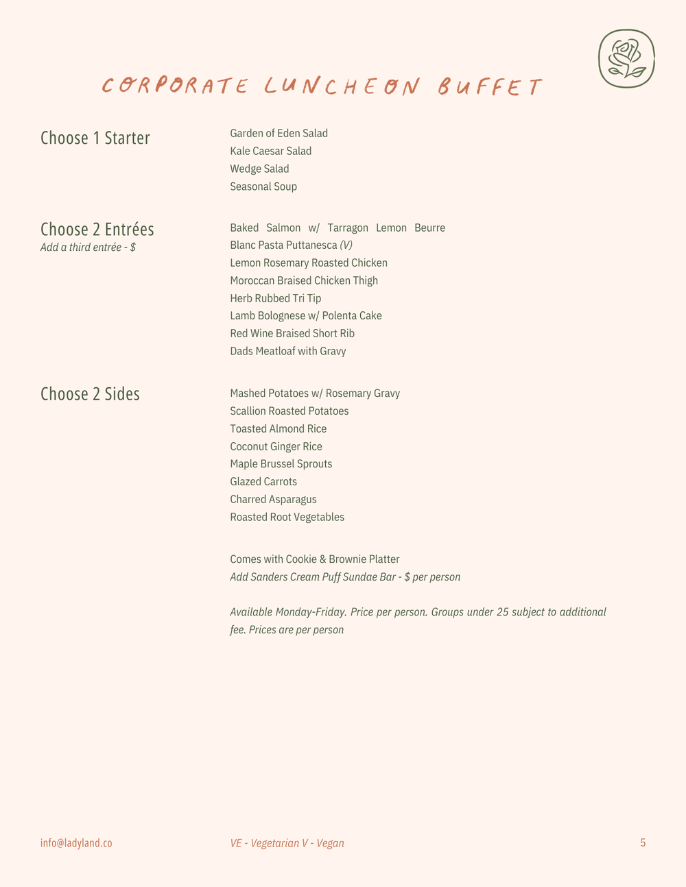 Menu 1 — June Rose Detroit