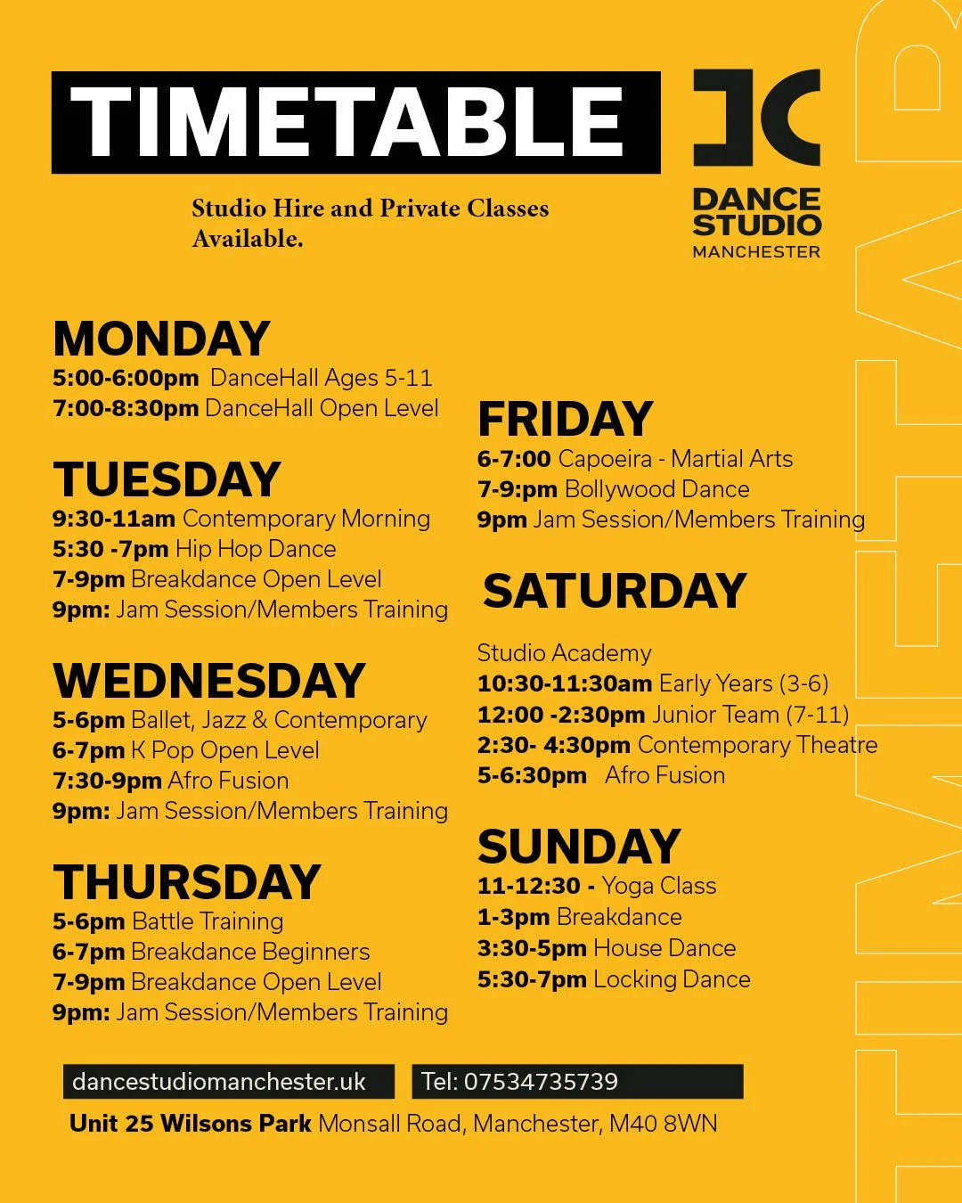 Dance Studio Manchester