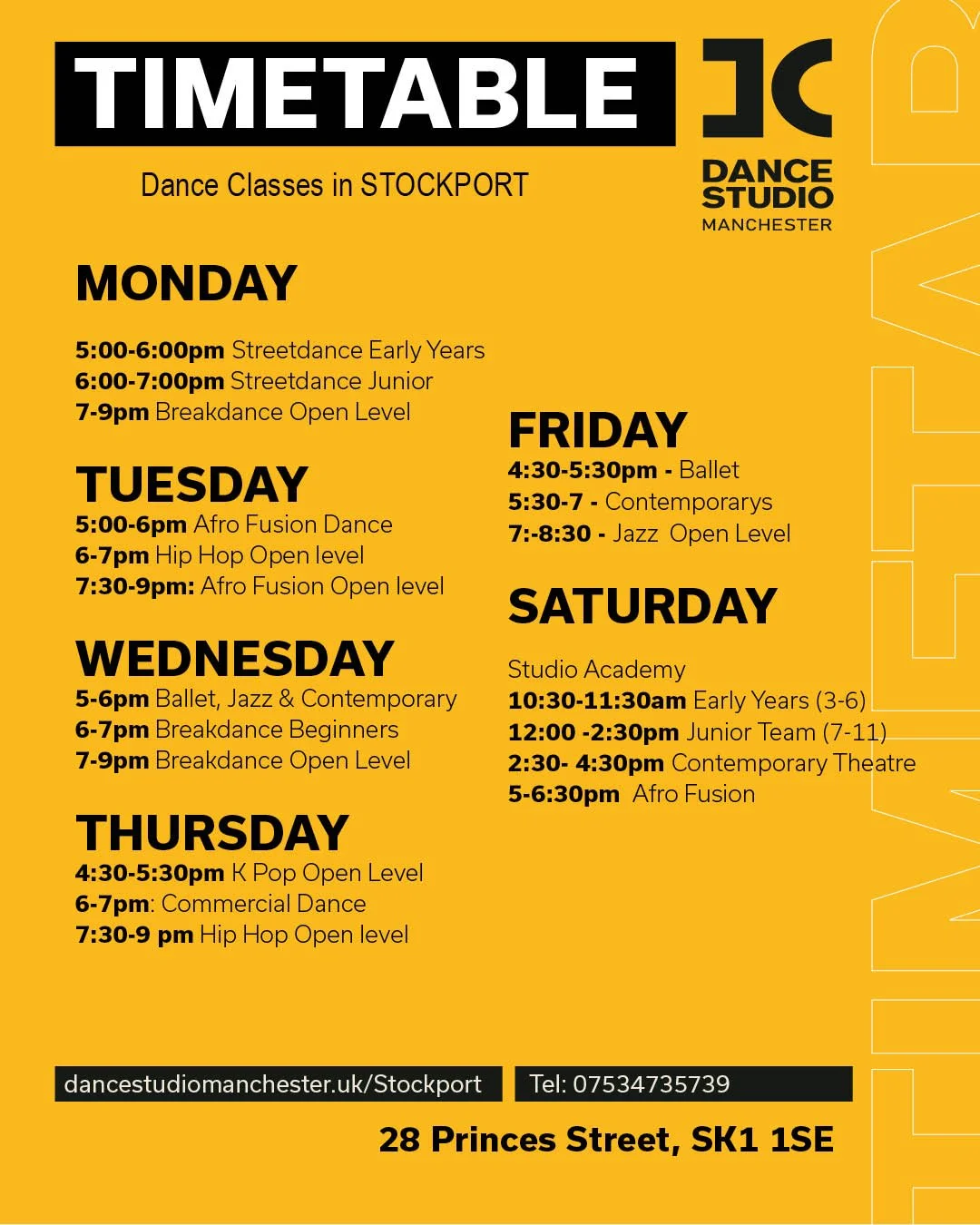 Dance Studio Manchester