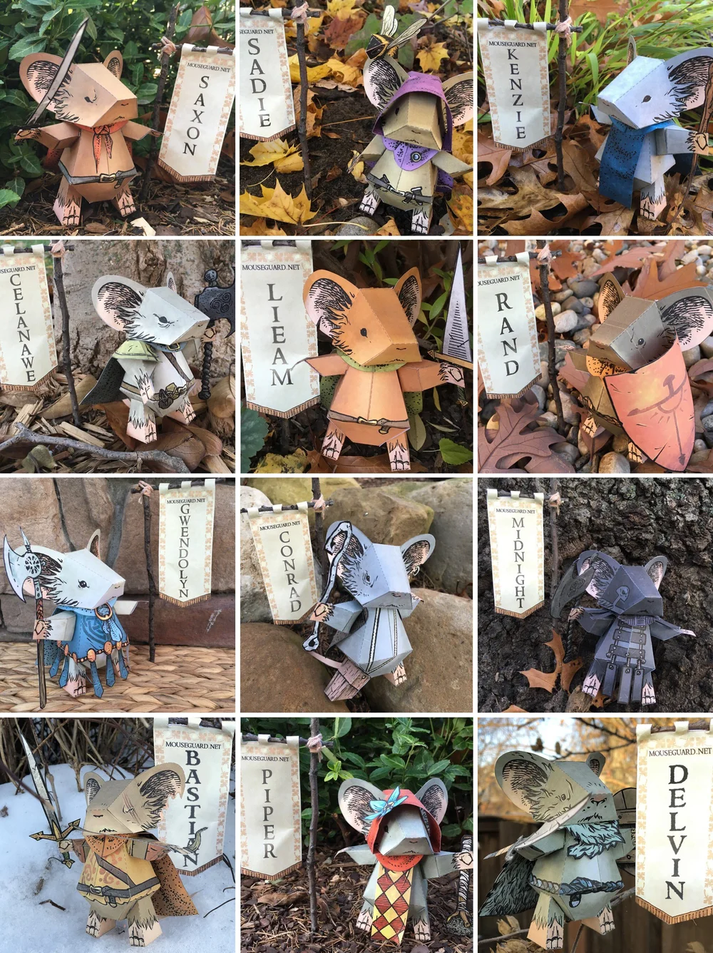 Papercraft — Mouse Guard