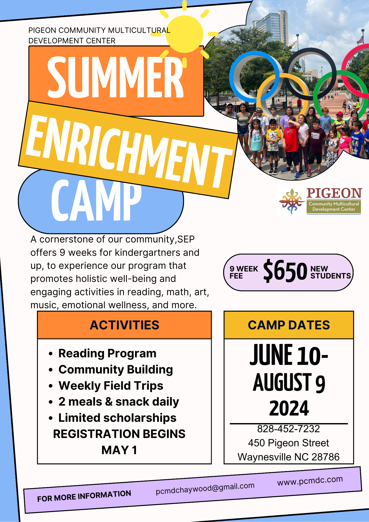 Summer Enrichment Program — Pigeon Community Multicultural Development ...