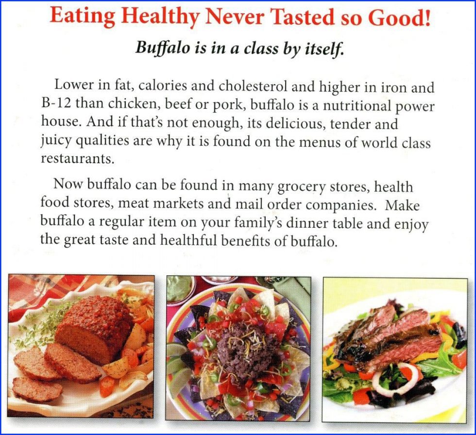 Bison Meat: Delicious and Nutritious — BUFFALO GRANDE