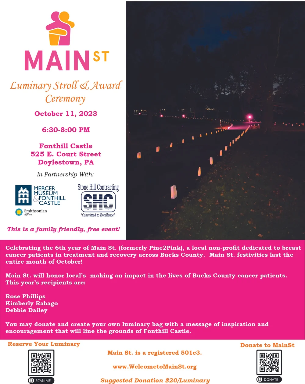 Events — Main St. Your Local Breast Cancer Non-Profit