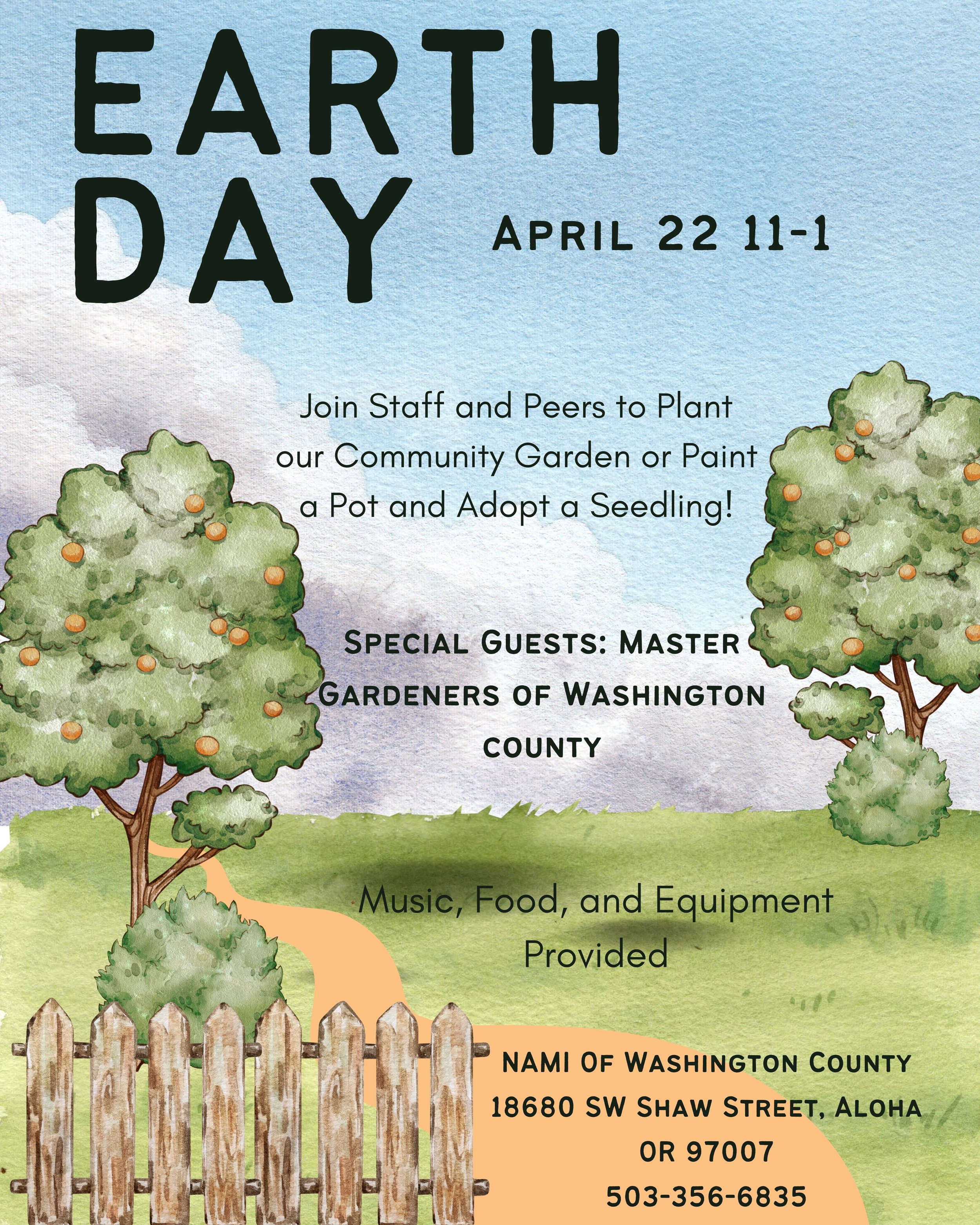 Earth Day Garden Party — WashCoNAMI