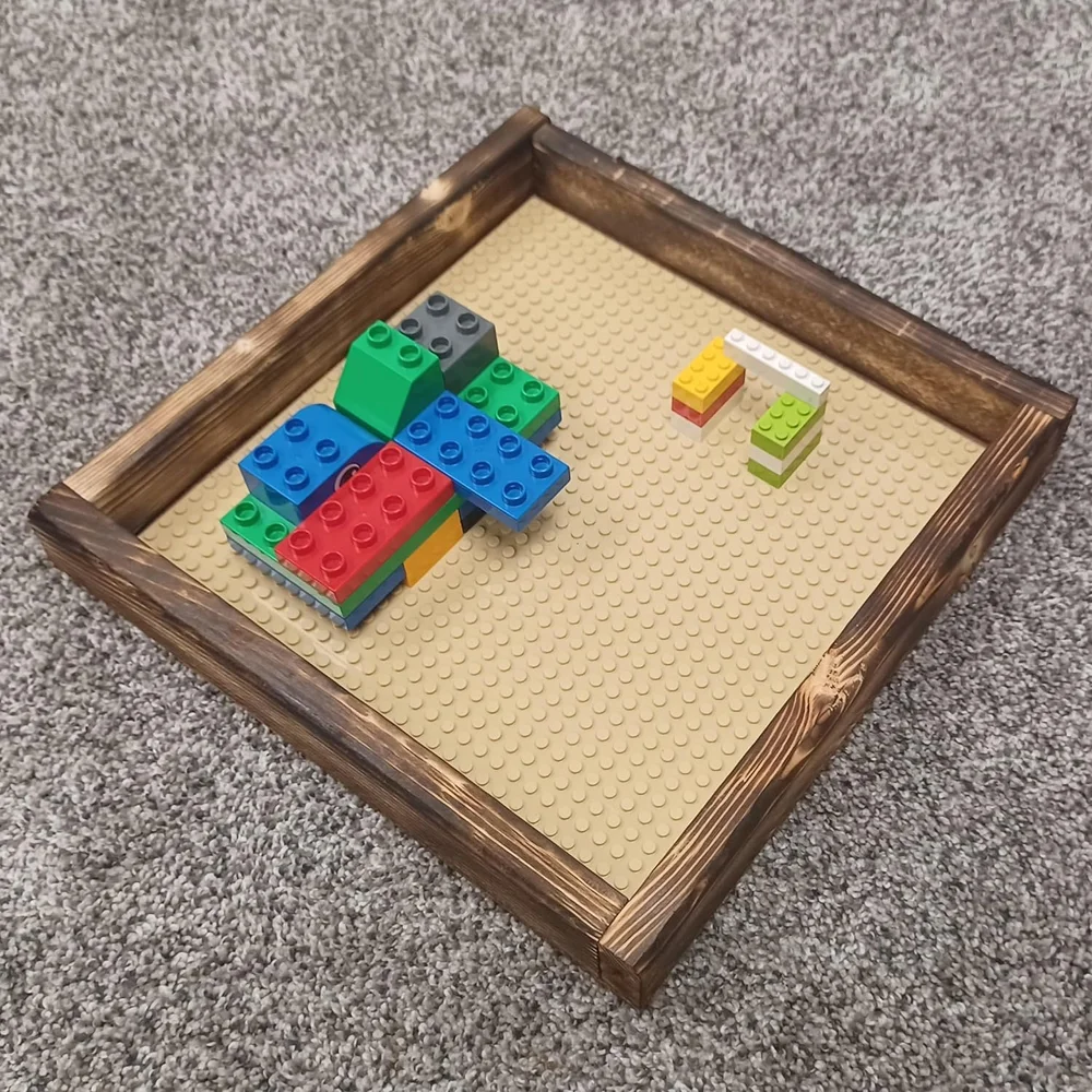 Stackable, colorful bricks for displaying lego minifigs — Clean Your Craft