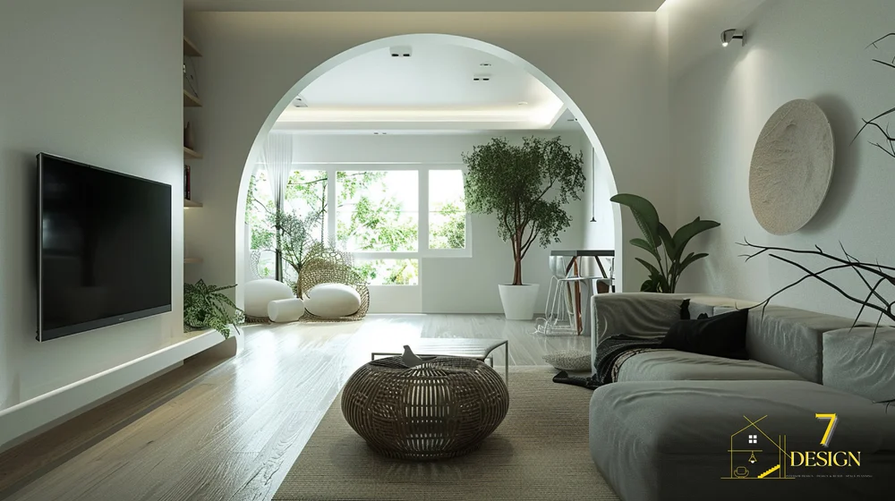 Modern Minimalist Interior Design with Arches: Bridging Elegance and ...