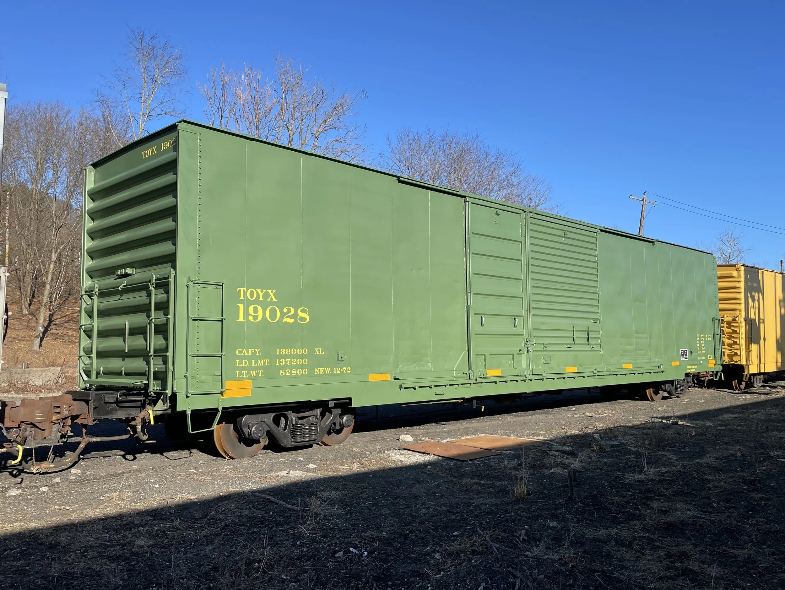 Reading boxcar 19028 — Erie Turntable