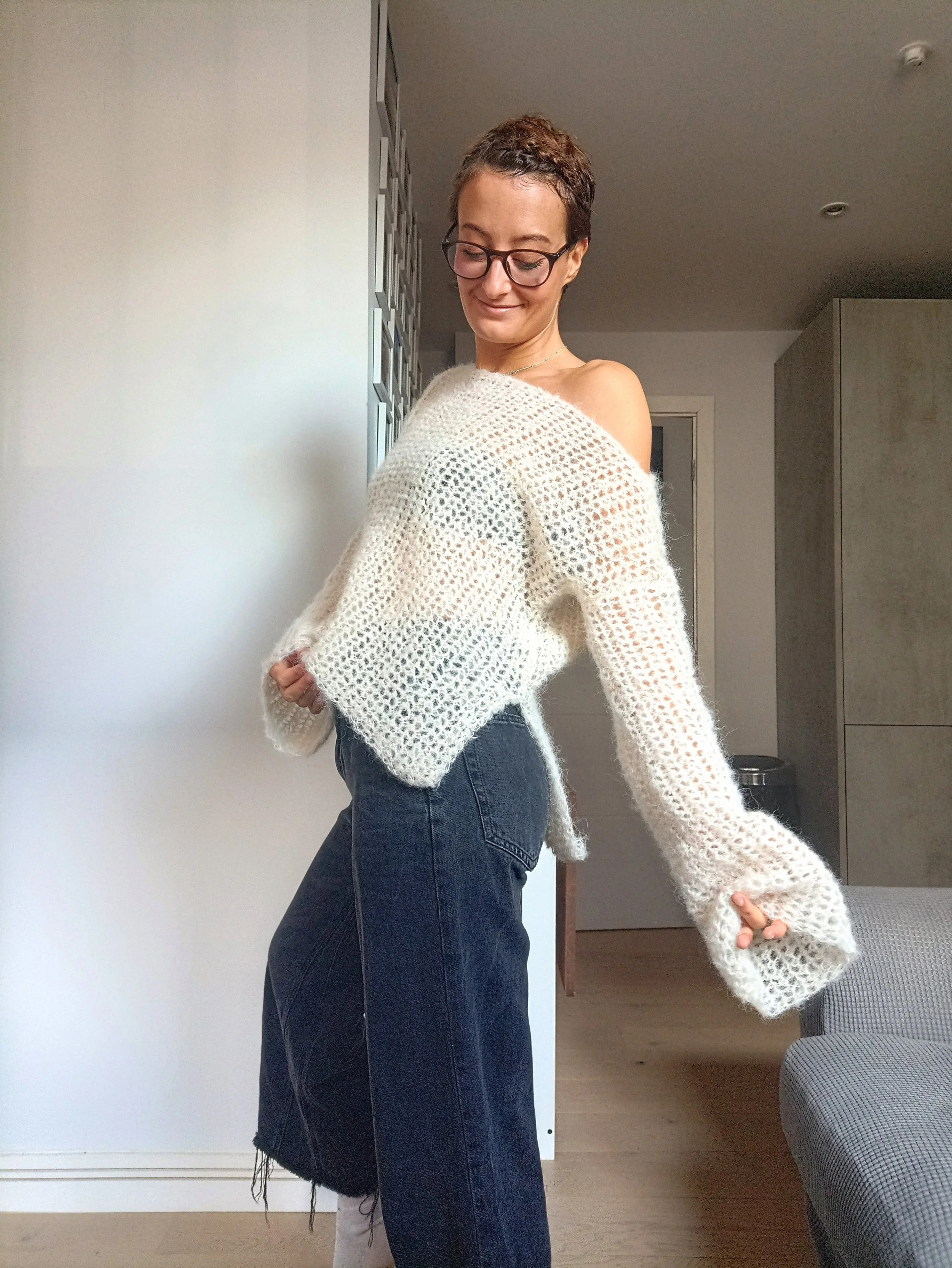 The backless crochet sweater - crochet pattern — JeggoCrochet