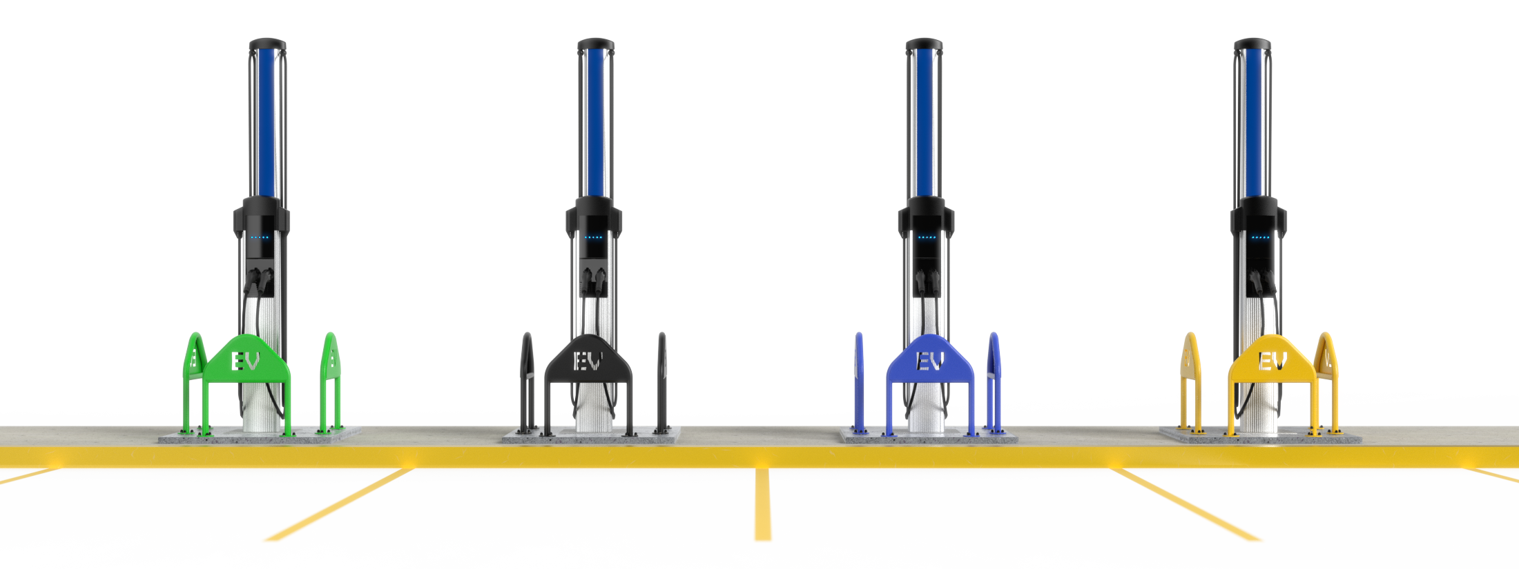EV Charger Bump Barrier — EV Charging Infrastructure | PLP