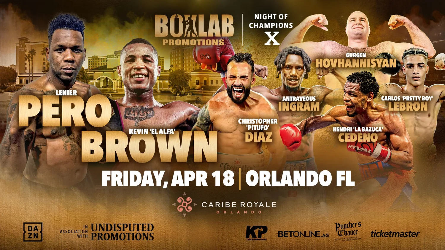 Kevin Brown vs. Esteuri Suero | DAZN - April 18, 2025 - BoxRec