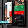 DIY Digital TV menu board screen price list catalogue Canva Editable ...