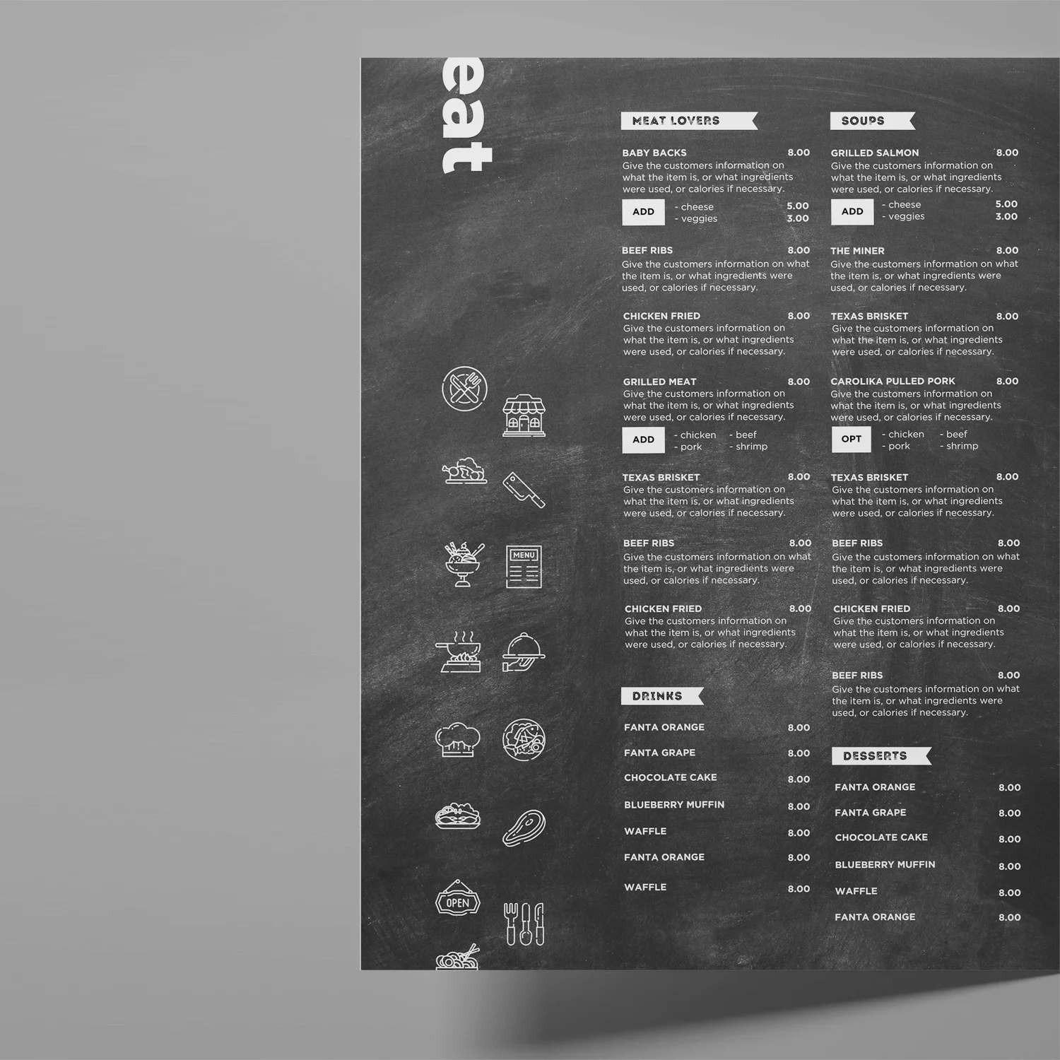 DIY Dine-in Menu and Takeout Canva Template — Ingenie Sally