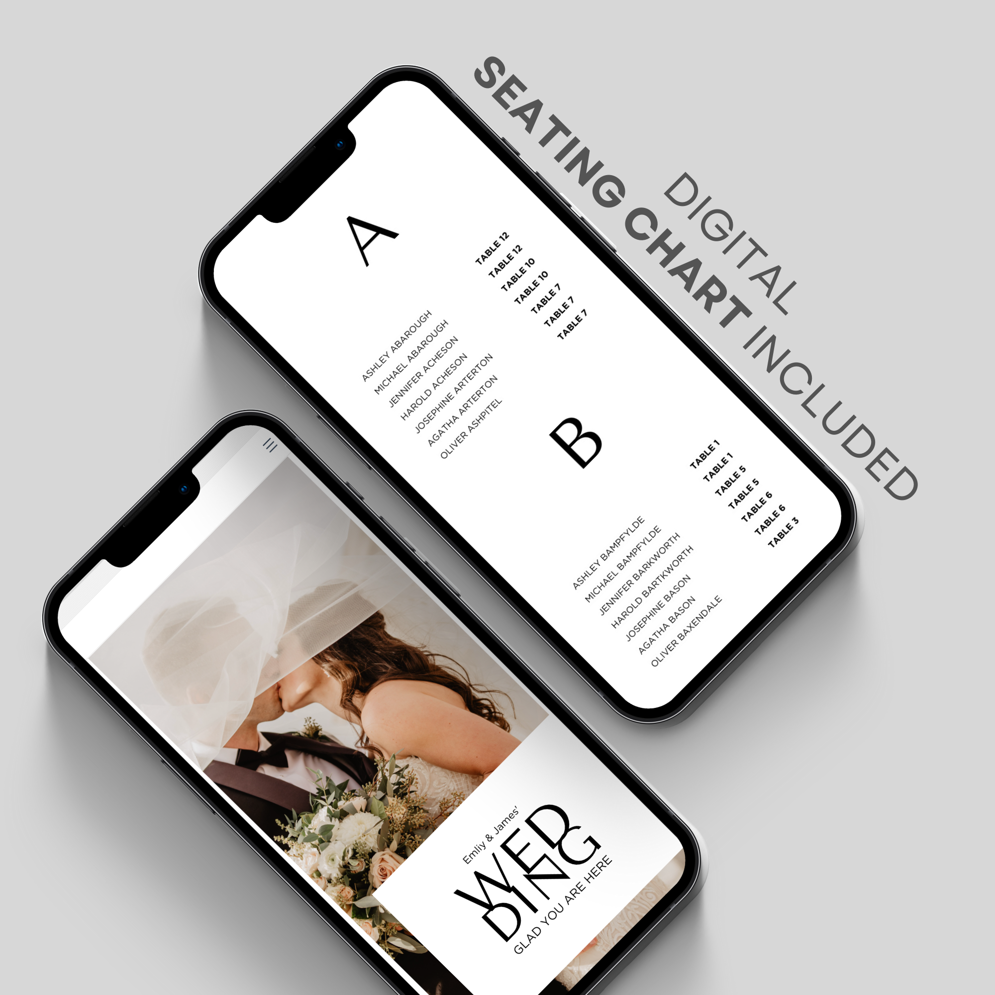 Editable, Changeable Canva Wedding Template, Seating Chart, Slideshow ...
