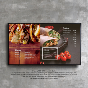 DIY Drink Digital TV menu board screen price list catalogue Canva ...