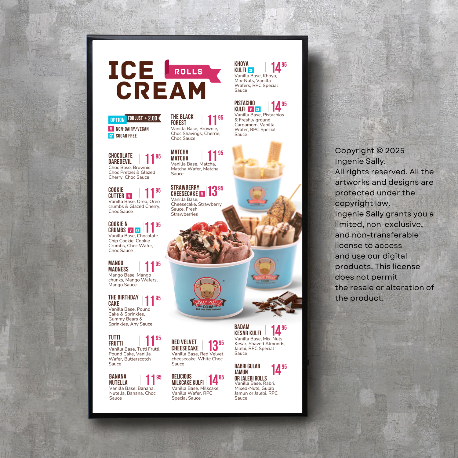 Editable Animated Digital Menu Board | Custom Design | No Subscription ...