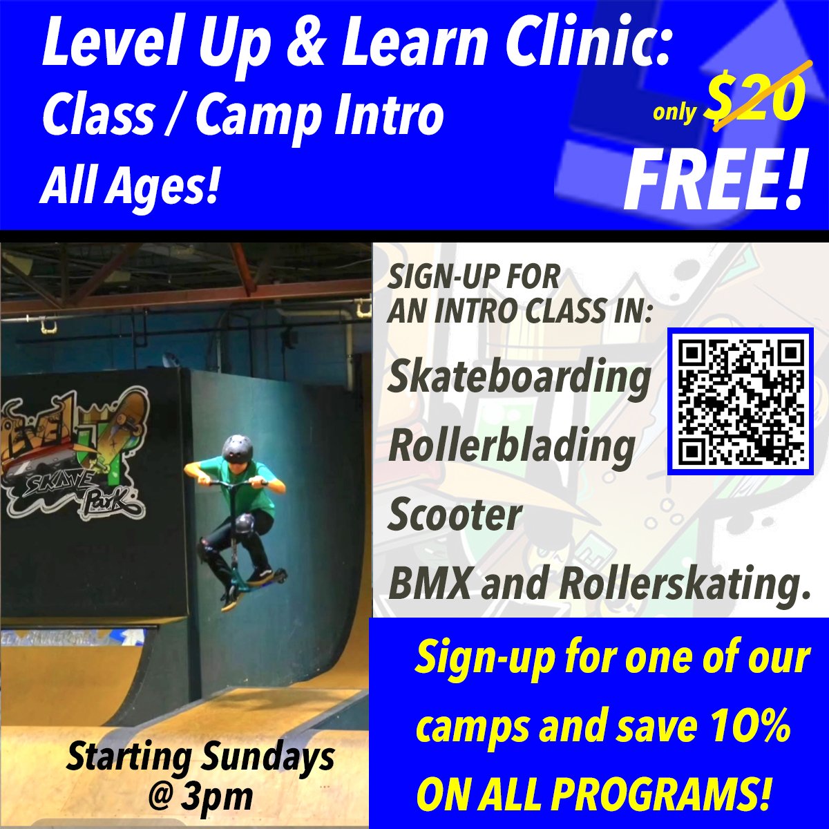 Level Up Skatepark In Brick New Jersey