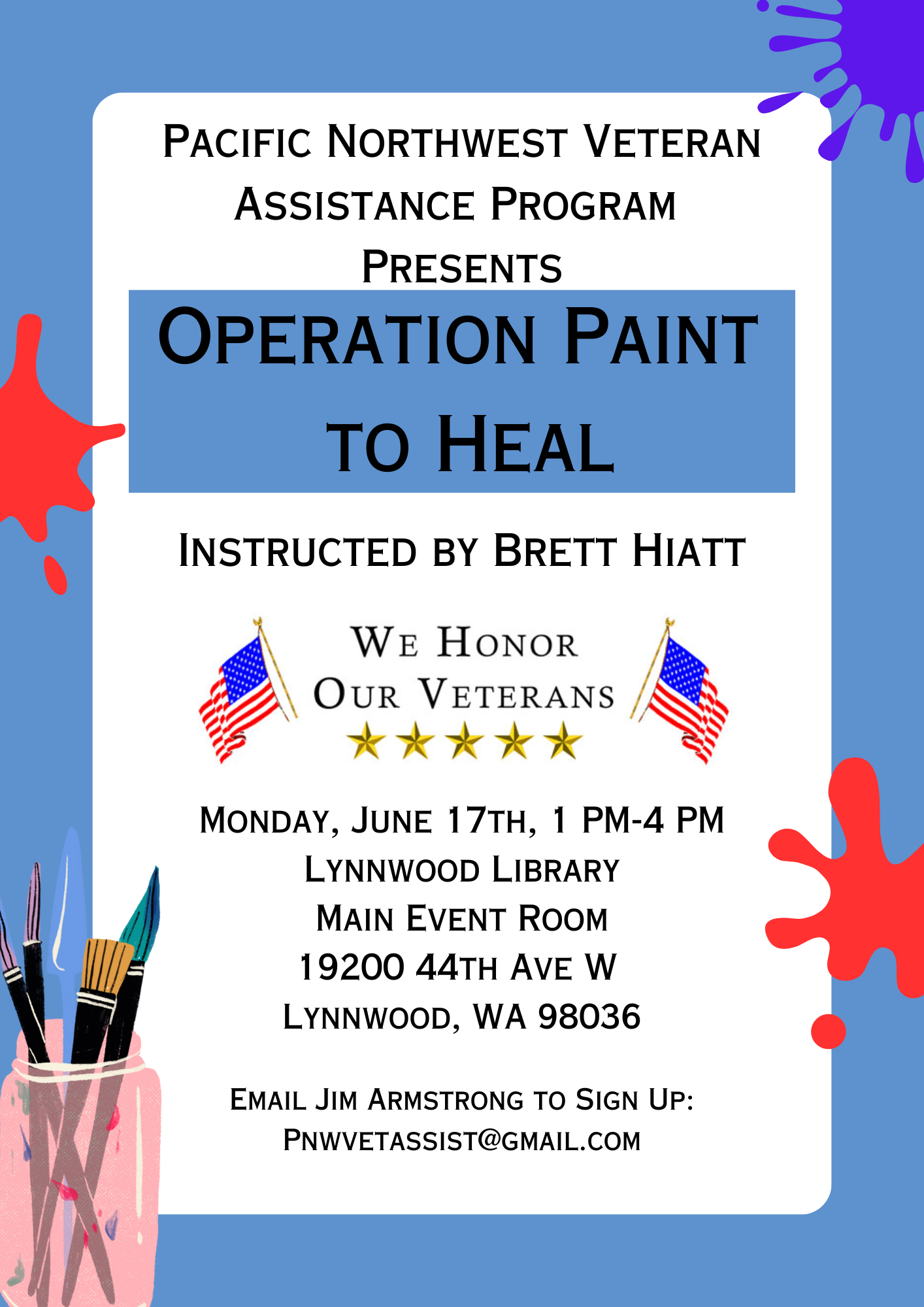 Upcoming Events and Past Events — Pacific Northwest Veteran Assistance ...