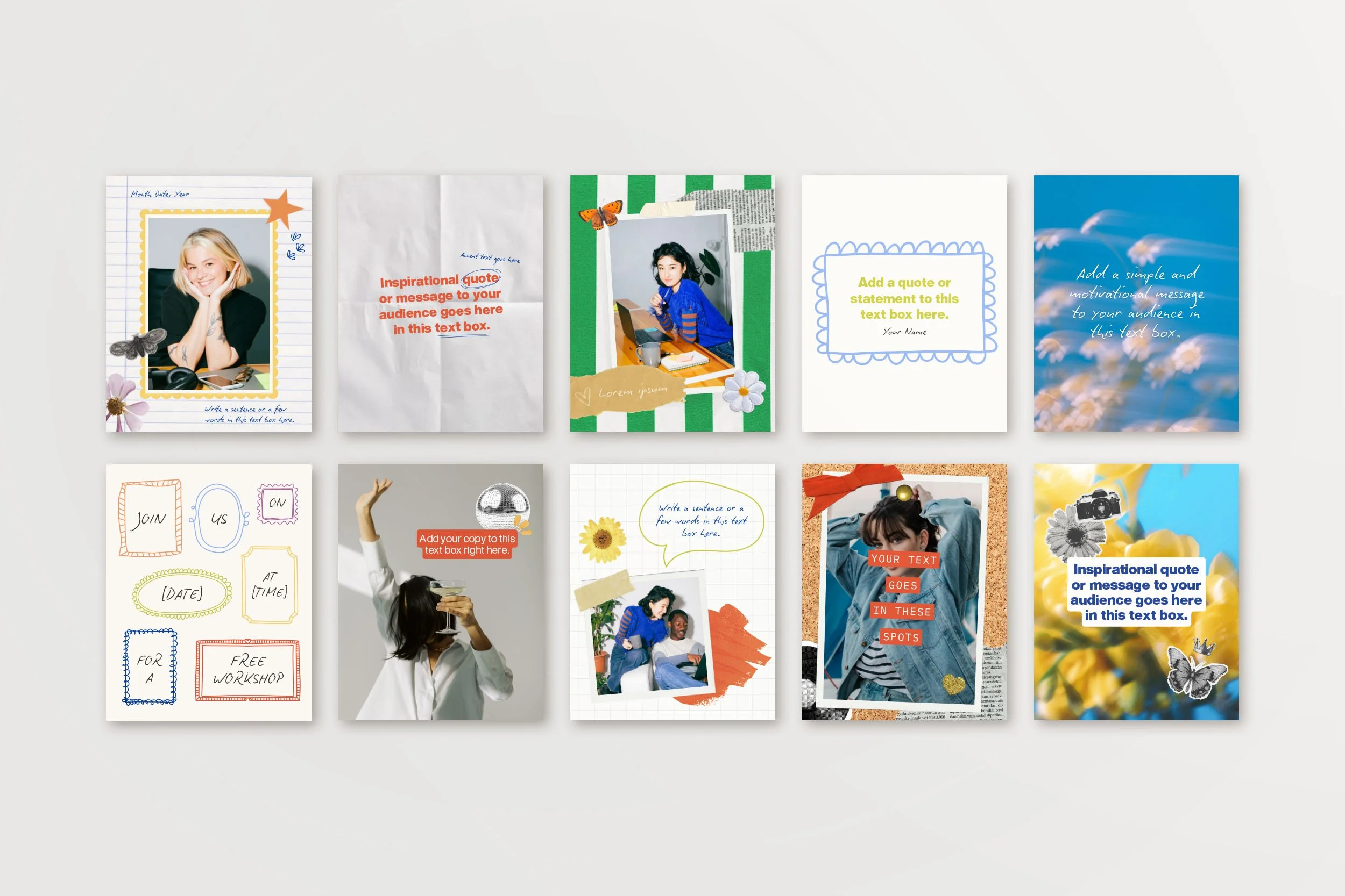 Educational Instagram Carousel Canva Templates: Neutral Collection ...