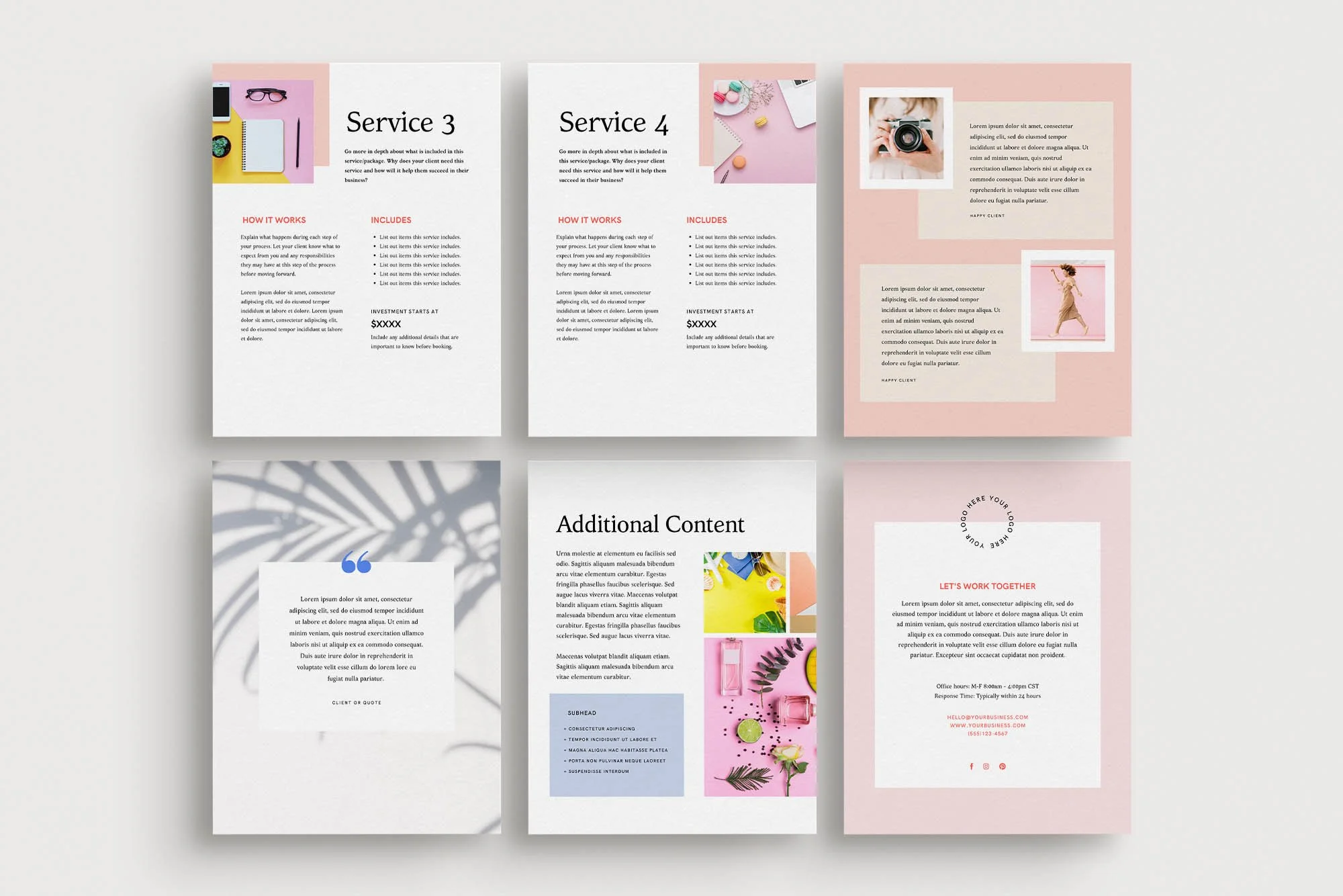Modern Services and Pricing Guide Canva Template: Neutral Collection ...