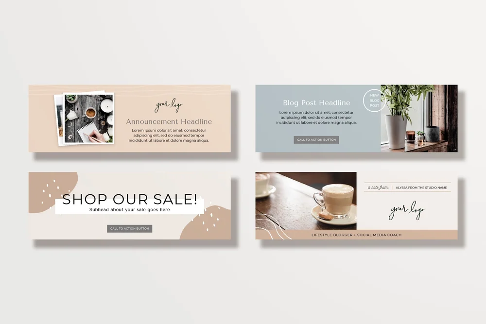 Email Signature Google Templates: Soft Collection — Creative Template Shop