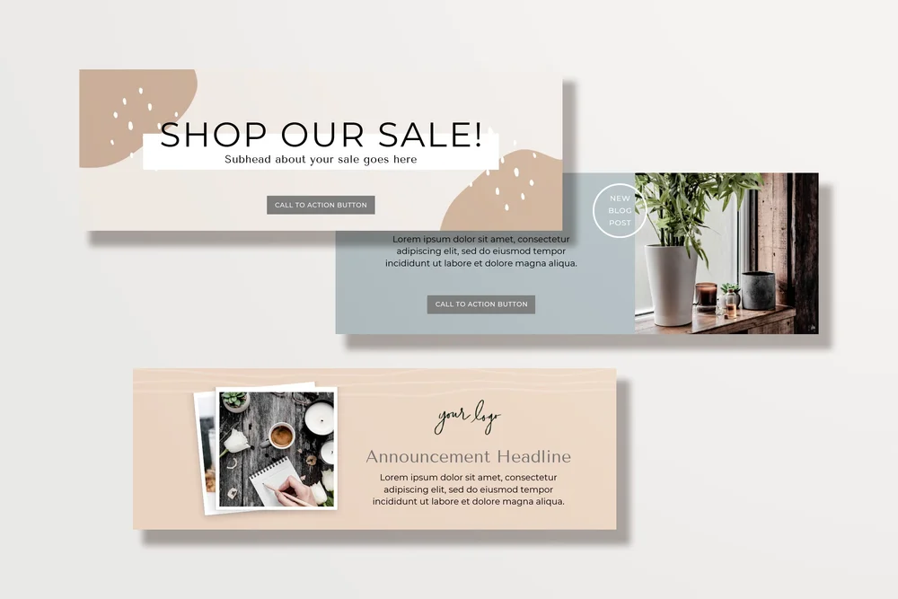 Email Signature Google Templates: Soft Collection — Creative Template Shop