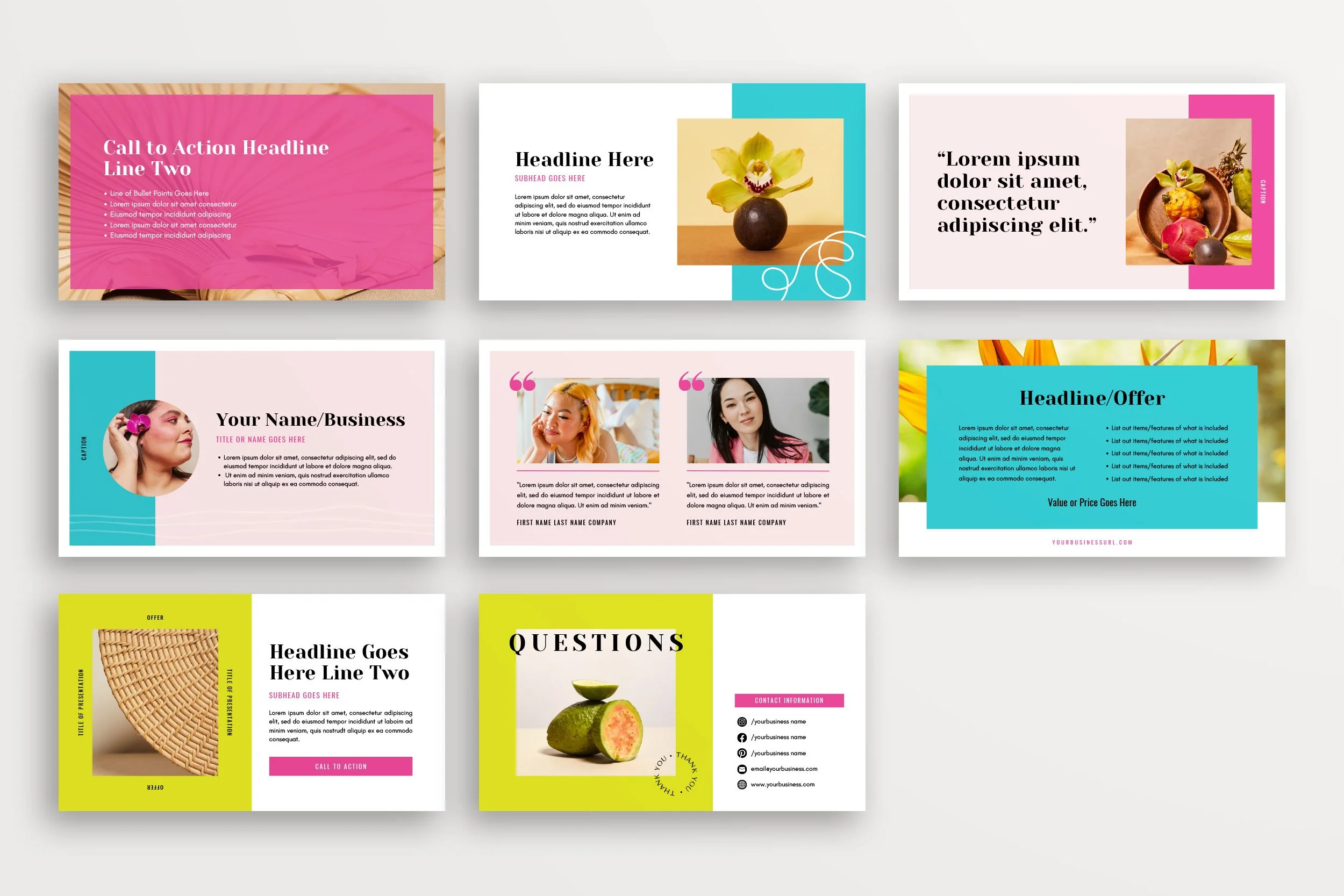 Project Strategy Presentation Canva Template: Bright Collection ...