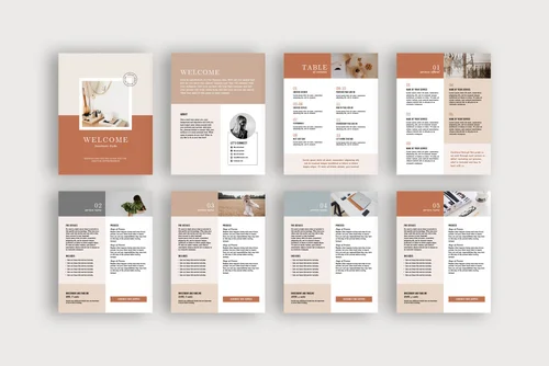 Client Welcome Kit Canva Template: Bright Collection — Creative ...