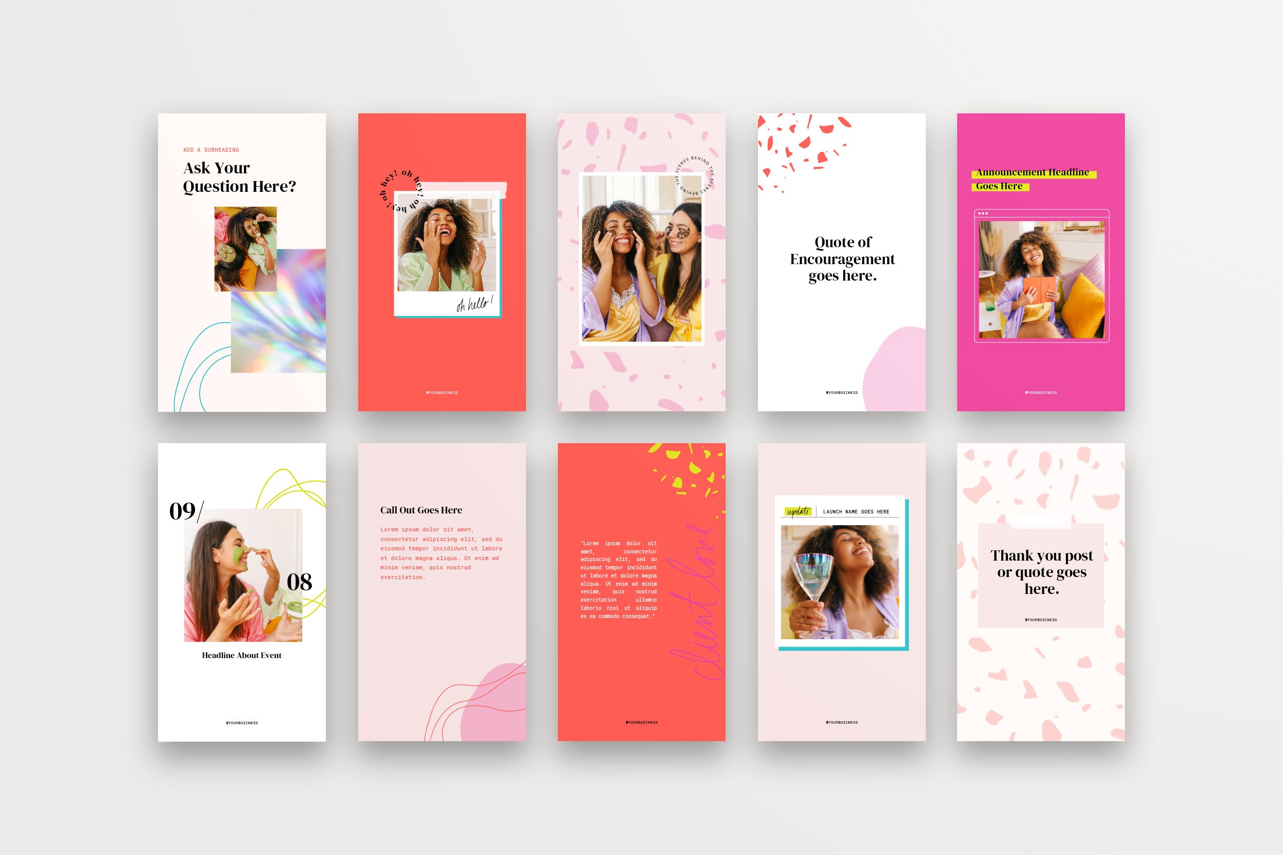 Educational Social Media Infographic Canva Templates: Bright Collection ...