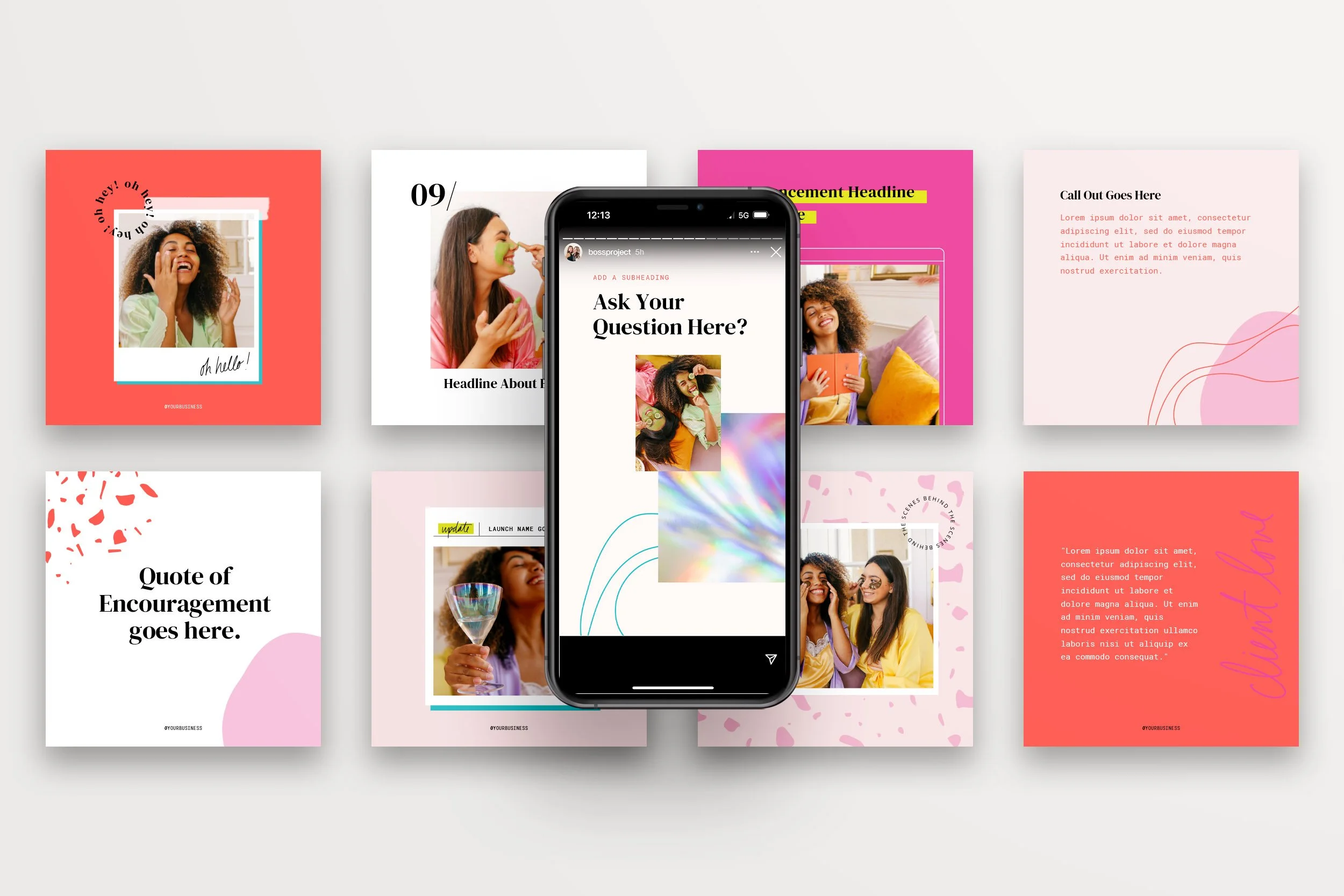Educational Social Media Infographic Canva Templates: Bright Collection ...