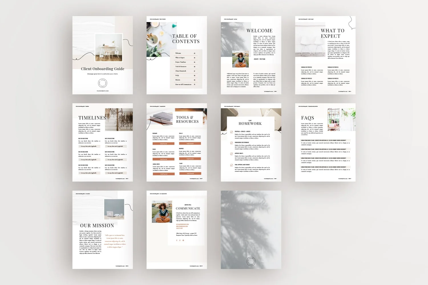 Modern Services and Pricing Guide Canva Template: Neutral Collection ...