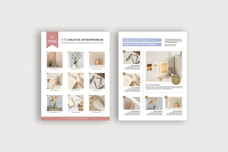 Boho Email Newsletter Header Graphics Canva Template: Bright Collection ...