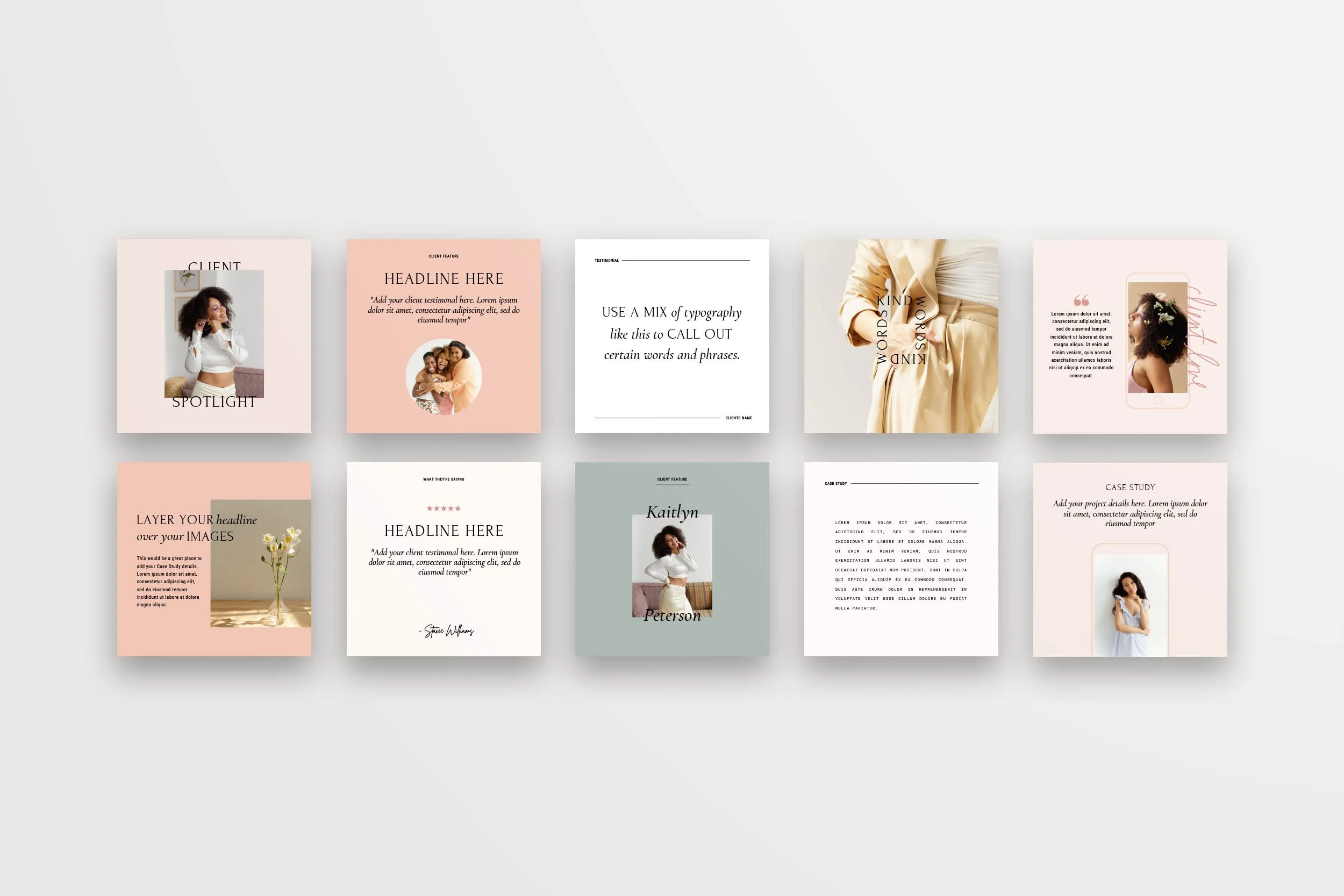 Educational Instagram Carousel Canva Templates: Neutral Collection ...