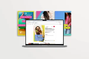 Project Portfolio Pinterest Pin Canva Templates: Bright Collection ...