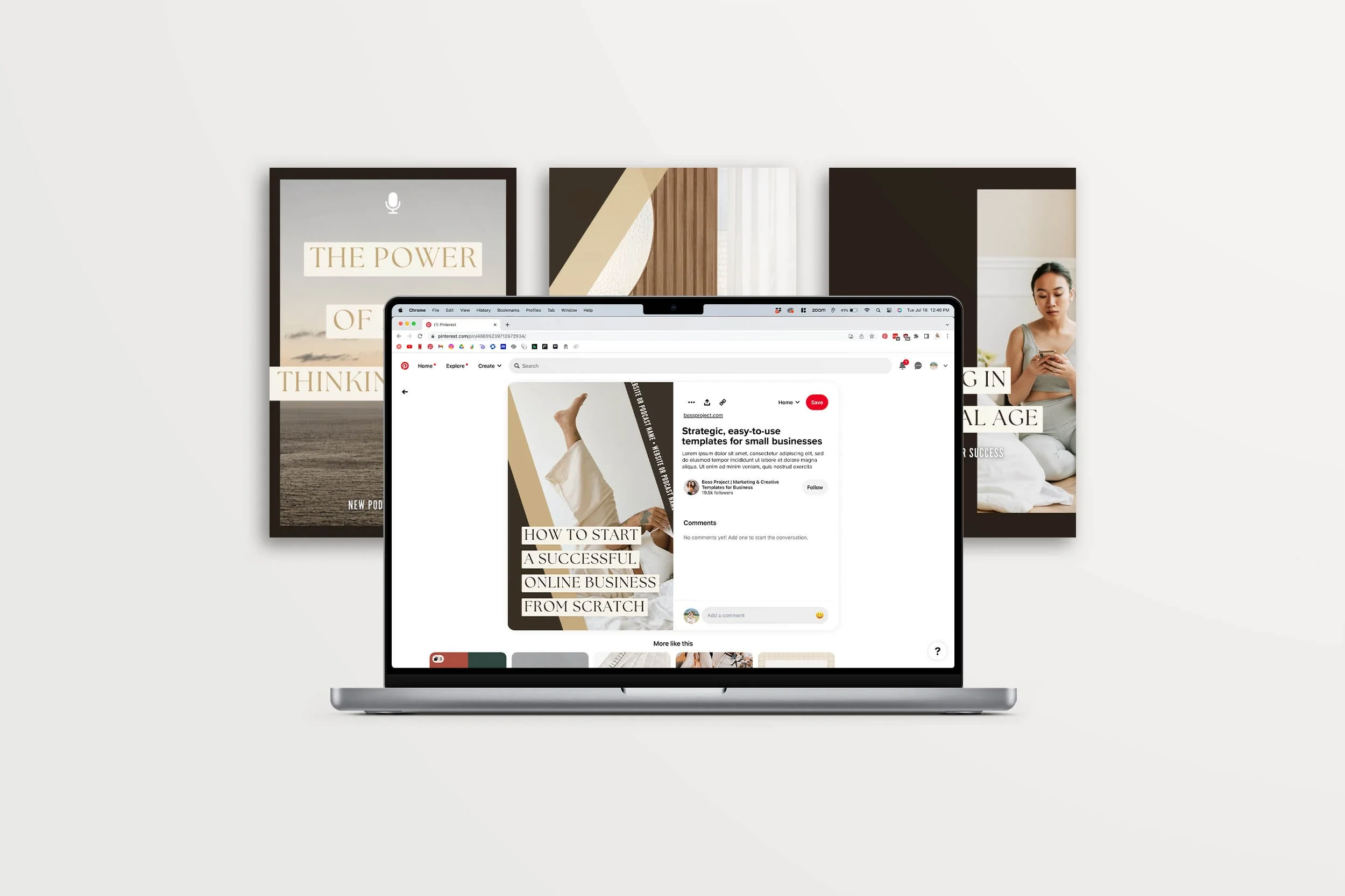 Geometric Lead Magnet Marketing Canva Template Bundle: Soft Collection ...