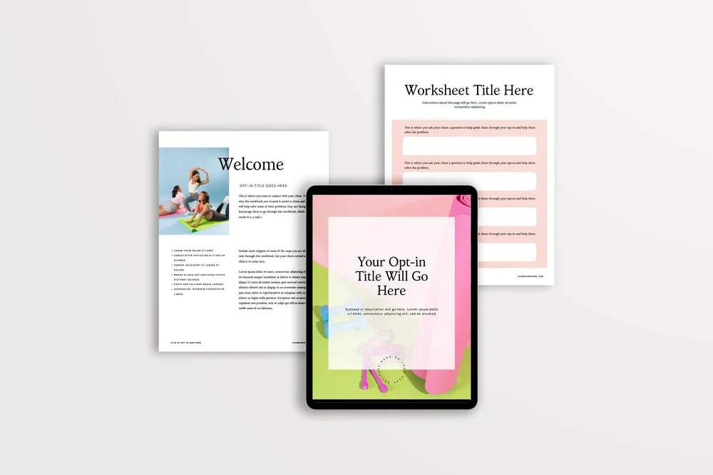 Lead Magnet Landing Page Canva Website Template: Bright Collection ...