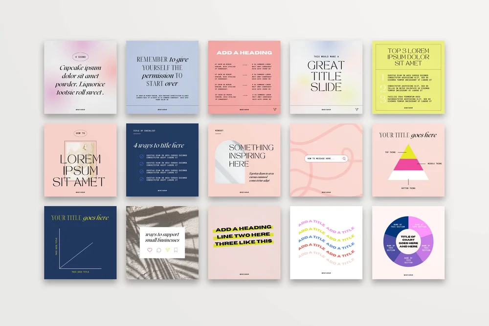 Educational Social Media Infographic Canva Templates: Soft Collection ...