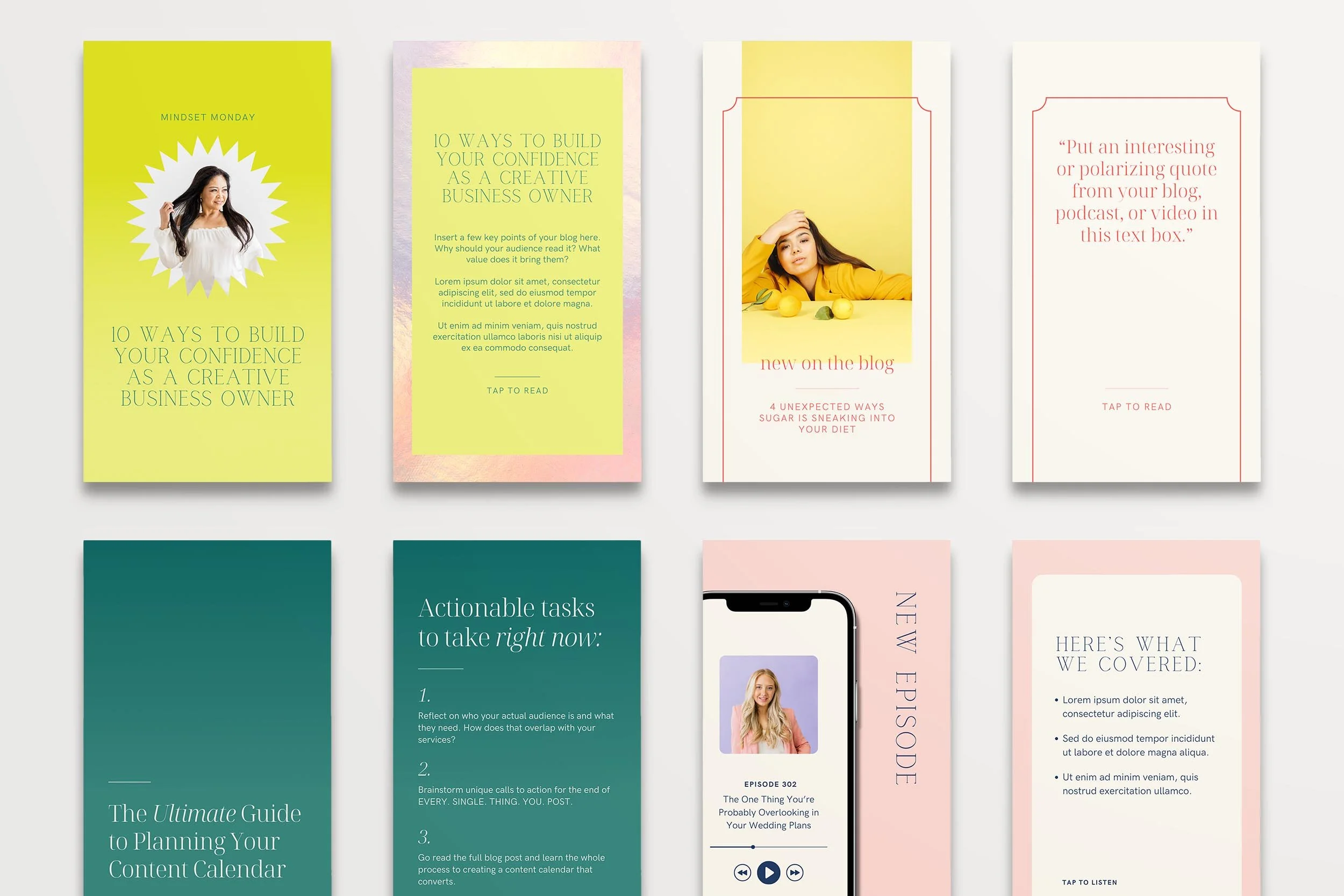 Educational Instagram Carousel Canva Templates: Neutral Collection ...