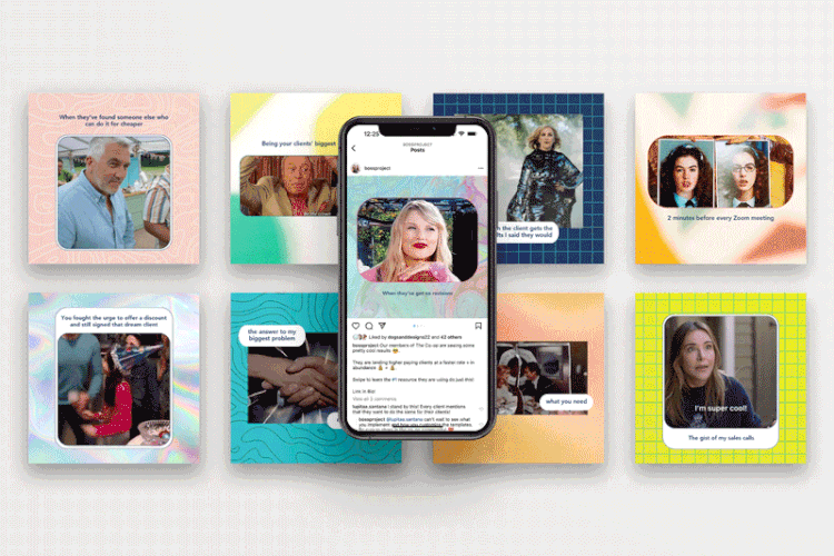 Pinned & Featured Instagram Post Canva Templates: Neutral Collection ...