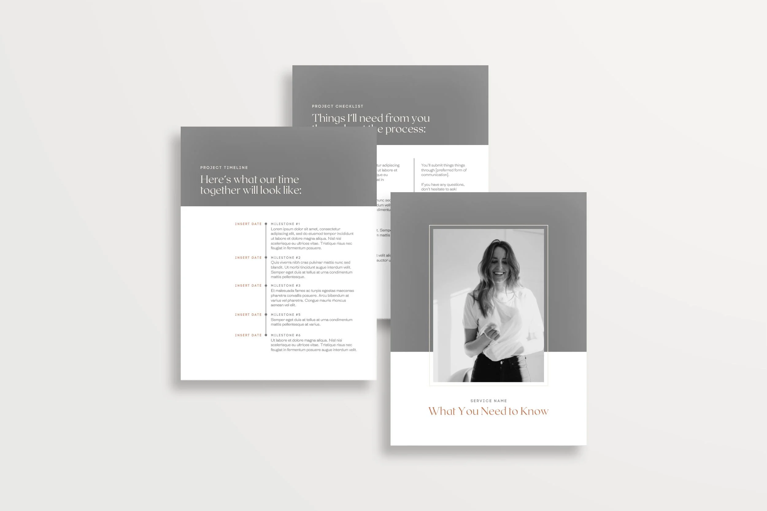 Client Welcome Kit Canva Template: Bright Collection — Creative ...