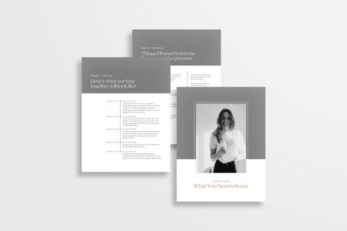 Client Welcome Kit Canva Template: Bright Collection — Creative ...