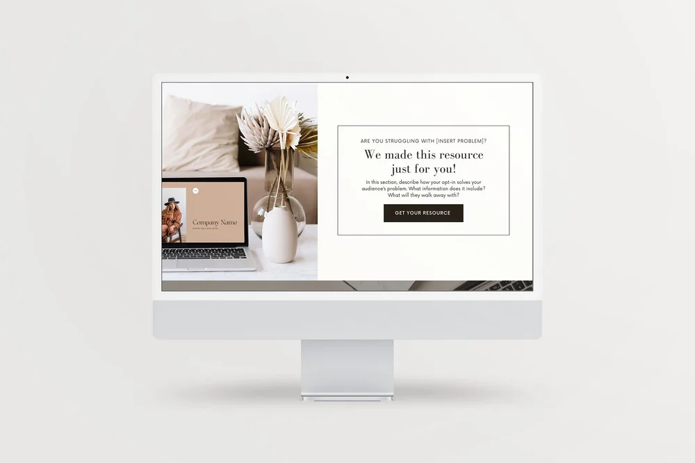 Splash Page Canva Website Template: Bright Collection — Creative ...