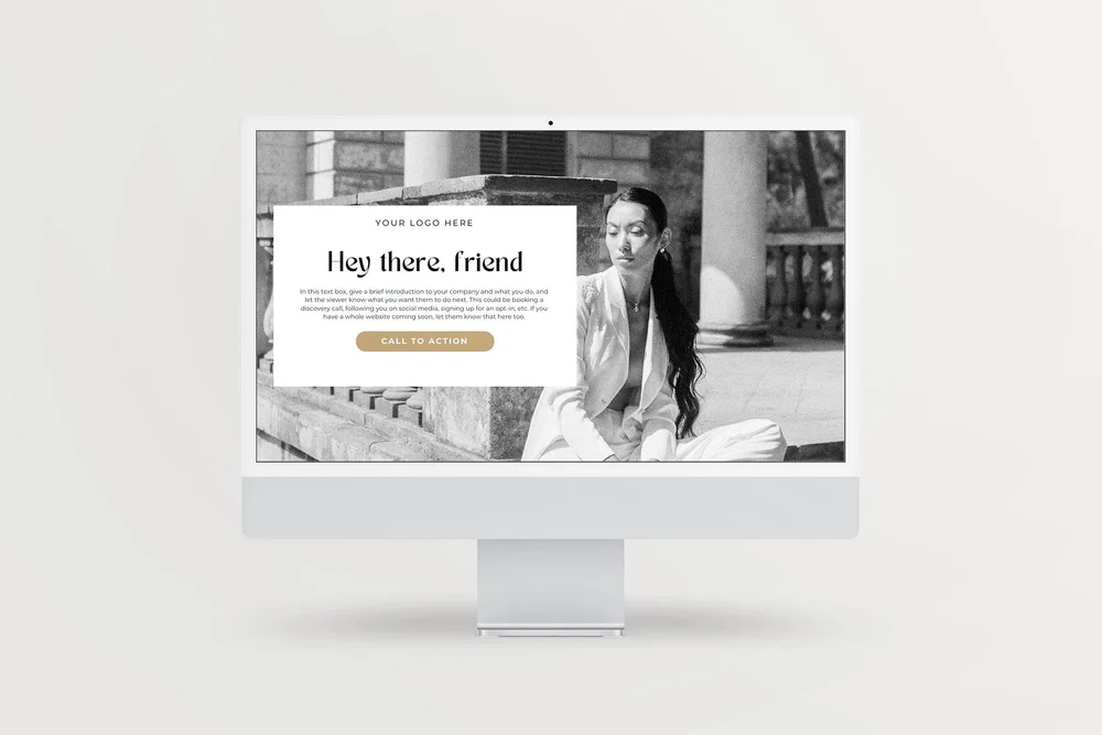 Splash Page Canva Website Template: Soft Collection — Creative Template ...