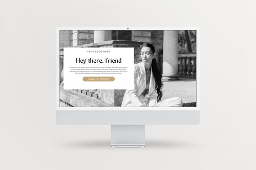Splash Page Canva Website Template: Soft Collection — Creative Template ...