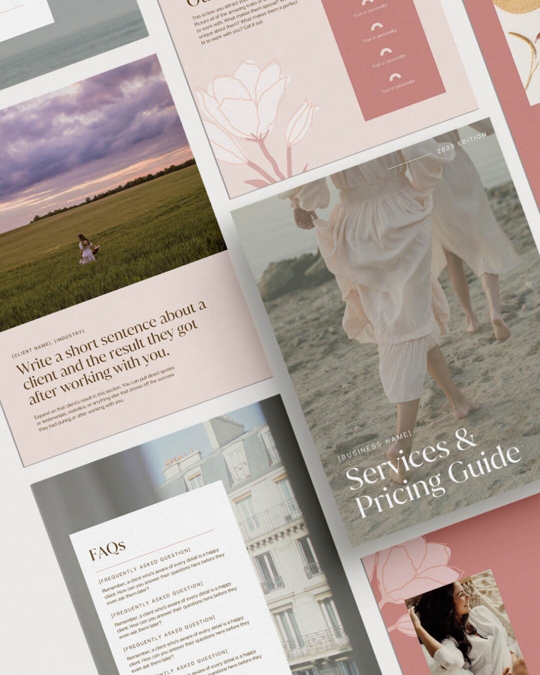 Splash Page Canva Website Template: Bright Collection — Creative ...