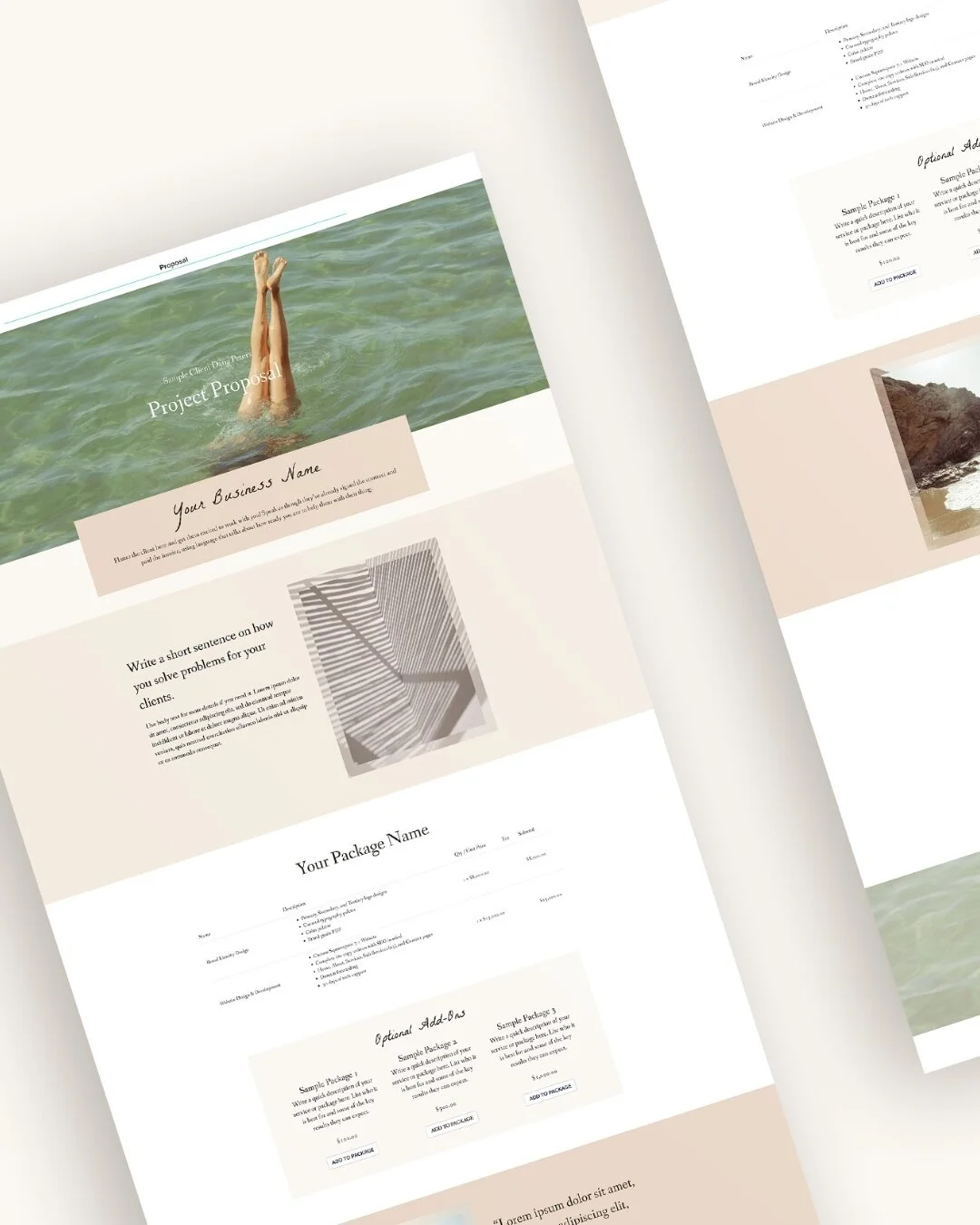 Splash Page Canva Website Template: Bright Collection — Creative ...