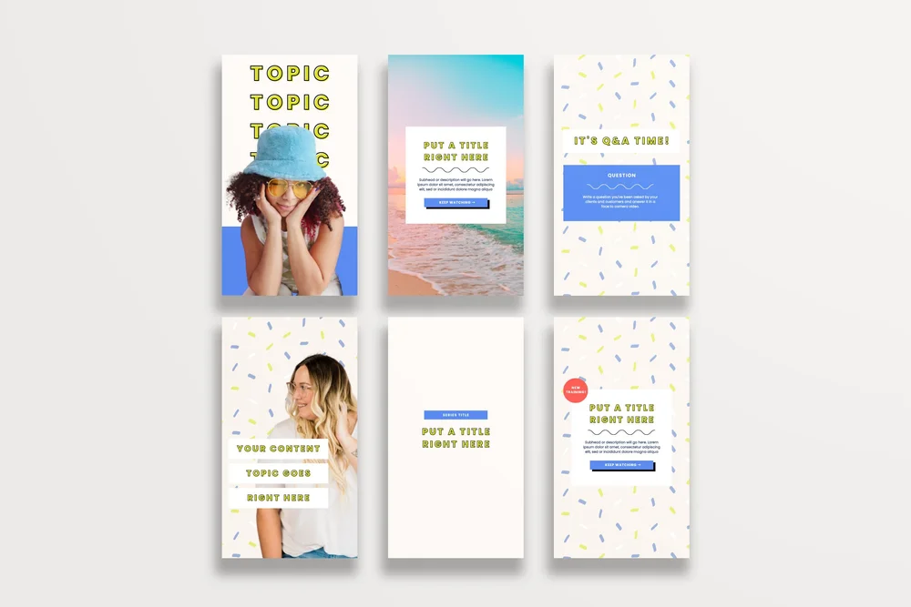Holiday Promo Graphics Canva Template Bundle: Bright Collection ...