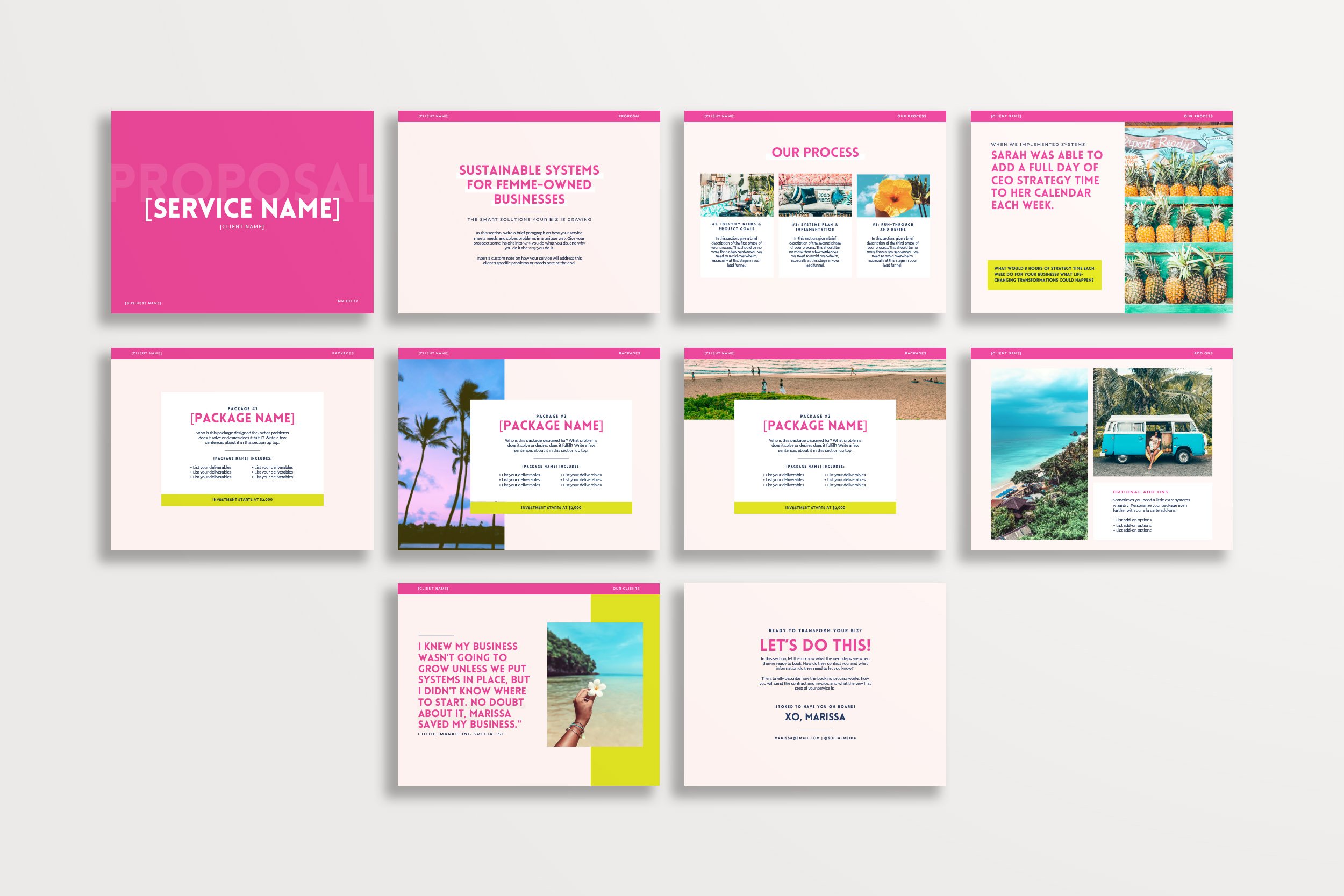 Elegant Services and Pricing Guide Canva Template: Soft Collection ...