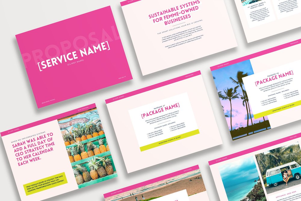 Elegant Services and Pricing Guide Canva Template: Soft Collection ...